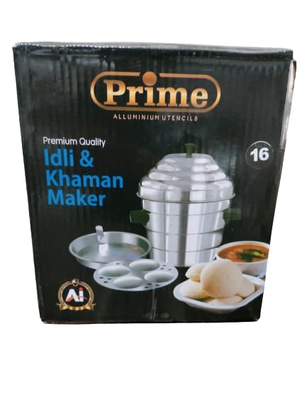 Prime Aluminium Utensils Premium Qulity Idli & Khaman Maker : Amazon.in ...