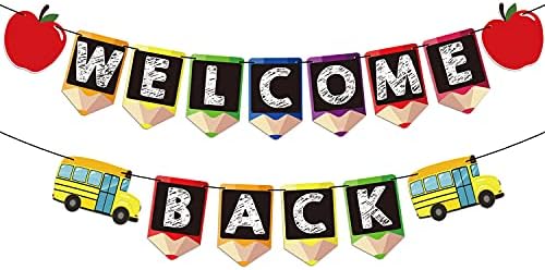 Amazon.com: YQUQWN, Welcome Back Banner-10 Feet, No DIY, Welcome Back ...