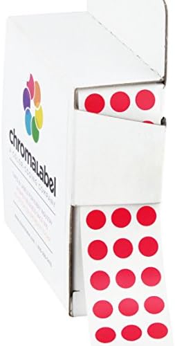 ChromaLabel 1/4 Inch Round Colored Stickers, Sticky Dots Color Coding ...