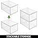 Amazon.com: mDesign Plastic Stackable Bathroom Storage Organizer Bin ...