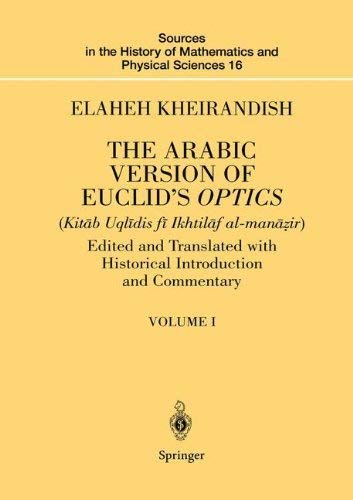Arabic Version Of Euclid's Optics, 2 Volumes Set : Amazon.in: Books
