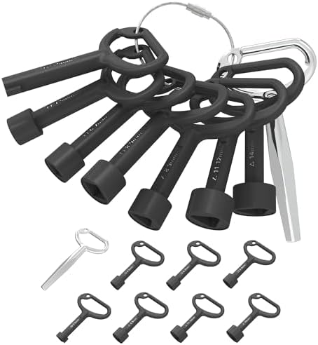 8 Professional Square and Triangle Keys. for Water, Electric and Gas ...