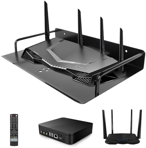 Single Floating Component Rack Floating Wall Mount Shelf Glass Single ...