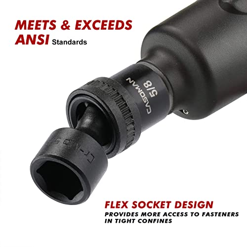 Snapklik.com : CASOMAN 12 Pieces 3/8-Inch Drive Shallow Universal ...