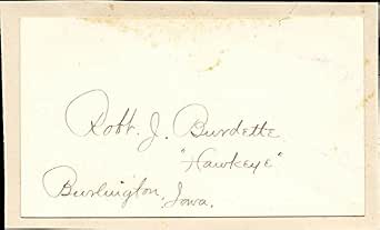 Amazon.com: Robert J. Burdette - Signature : Collectibles & Fine Art