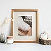 Amazon.com - wallwisy 8x10 Picture Frame, Solid Oak Wood 8x10 Photo ...