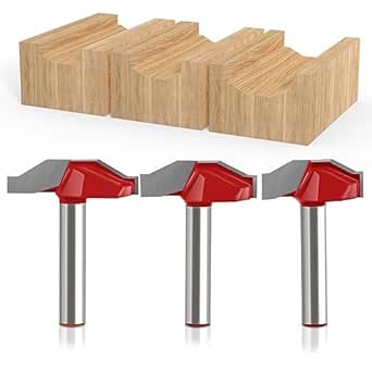 WSOOX Faux Panel Ogee Groove Router Bits 1/4" Shank 3PCS Cabinet Door ...