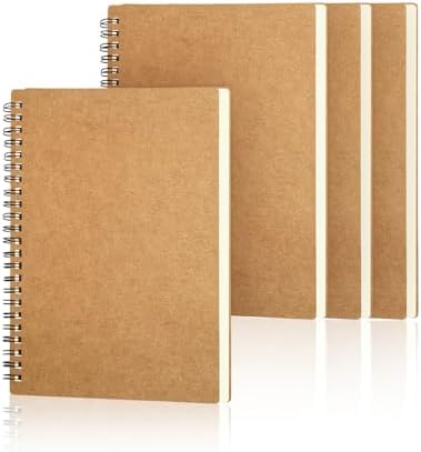 ZMCYN 15 Pcs 3x5 Inch Small Spiral Notebook Pocket Notebooks, Kraft ...