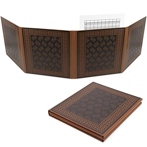 CASEMATIX DM Screen Faux Leather Embossed GM Screen – Four Panel ...