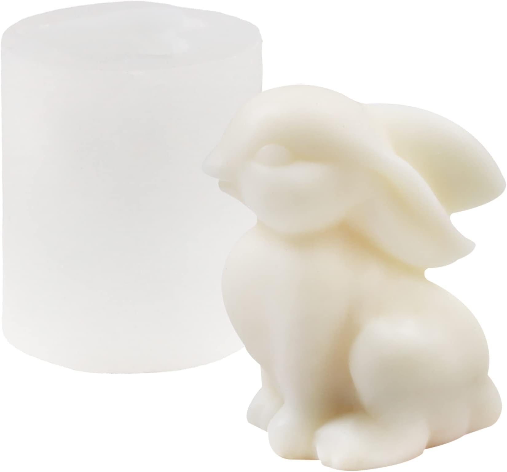 Amazon.com: 1PCS Easter Bunny Candle Molds Resin Molds,Cute Standing ...