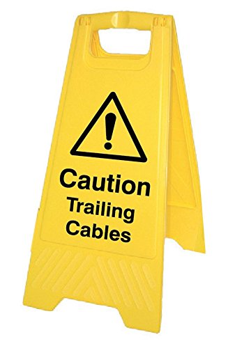 Caledonia Signs 58548 Floor Sign, Caution Trailing Cables, Free ...