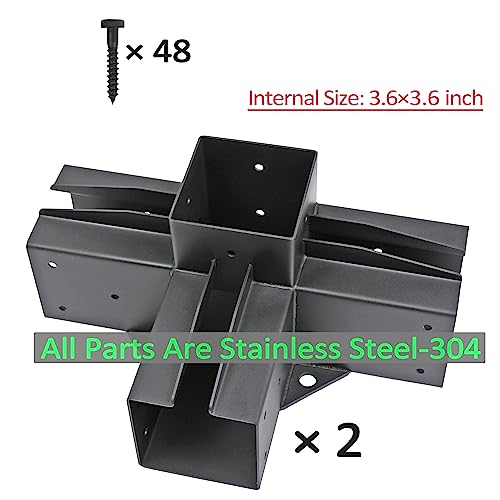 Snapklik.com : Antsky 2 Pack Stainless Steel 4-Way Right Angle Corner ...