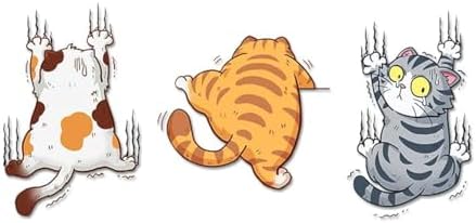 Amazon.com - Scratch Cat Vinyl Car Sticker, Three Cats Scratch Cover ...