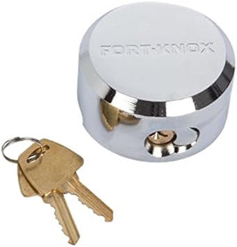 Fort Knox 77029 73 mm Round Shackleless Padlock, Silver : Amazon.co.uk ...