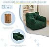 Amazon.com: MAXYOYO Sherpa Bean Bag Chair, Boucle Tufted Bean Bag Couch ...