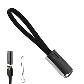 ApexOne Mini Keychain Ring Type C USB Cable Portable Quick Charge Data ...