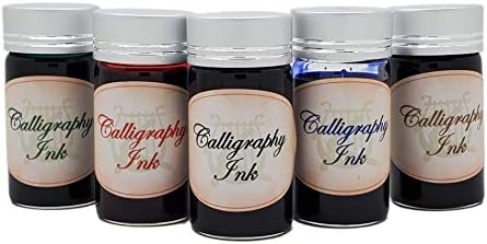 Amazon.com: KenTaur European Calligraphy Ink Set - 25 ml (5 Color ...