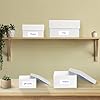 Amazon.com: NOVELTYBOXUSA Set of 6 White Nesting Gift Boxes with Lids ...