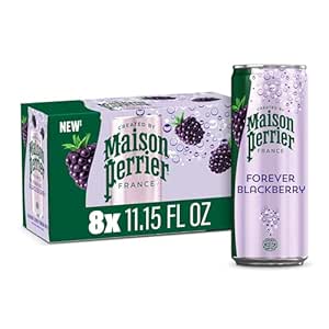 Amazon.com: Maison Perrier Forever Blackberry Flavored Sparkling Water, 11.15 Fl Oz Cans, 8 ...