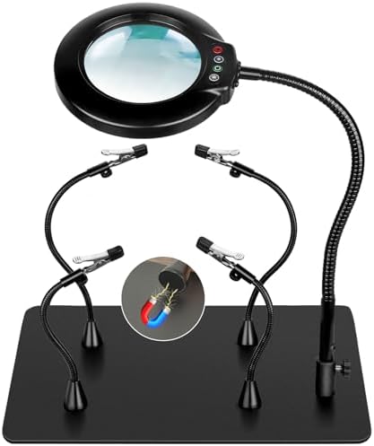 Toolour Helping Hands soldering Station, 3-in-1 Third Hand Soldering ...