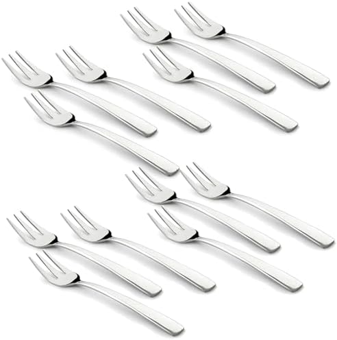 Buy Parage 12 Pieces Stainless Steel Fruit Forks for Home & Kitchen ...