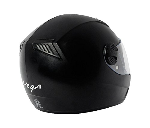 Vega Men Full Face Helmet (Black_Medium) : Amazon.in: Car & Motorbike