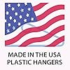 Amazon.com: Super Heavy Duty Plastic Hangers, Made in USA, White Super ...