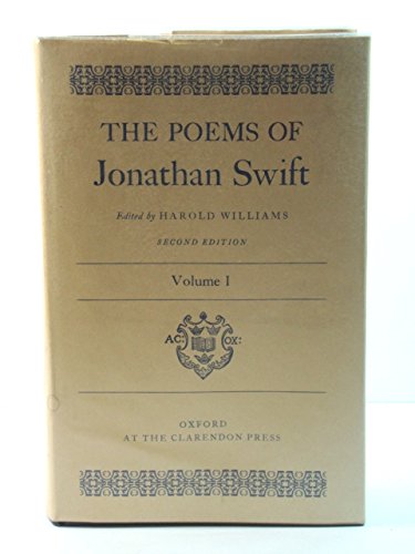 The Poems of Jonathan Swift (Volume 1): Williams, Harold: Amazon.com: Books