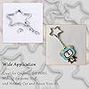 Amazon.com: 50Pcs Star Shaped Split Key Rings,Metal Key Rings Crafts ...