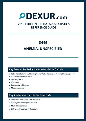 ICD 10 D649 - Anemia, unspecified - Dexur Data & Statistics Reference ...