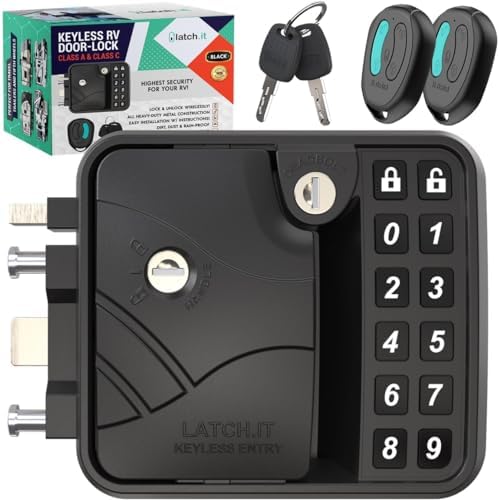 CARMTEK - 10 Digits RV Keyless Entry Door Lock | 100% Metal RV Door ...