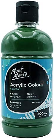 Amazon.com: Mont Marte Signature Phthalo Blue Paint, 16.9oz (500ml ...