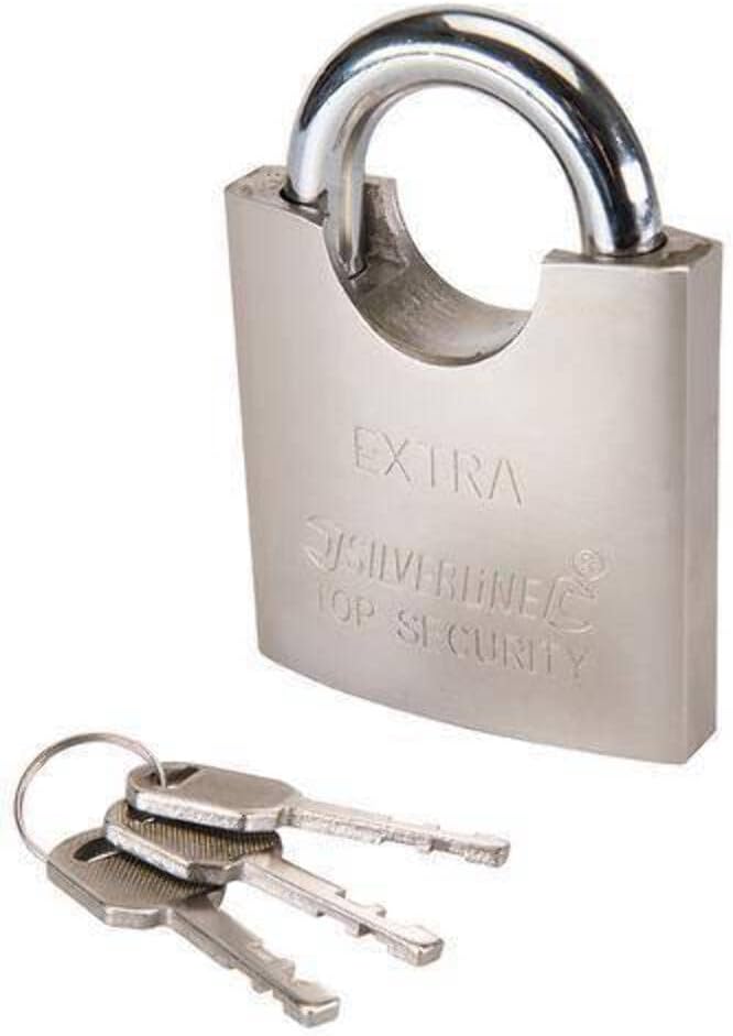 Silverline 277944 Shackleless Padlock Van Lock Replacement 73 mm ...