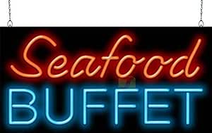 Amazon.com : Seafood Buffet Neon Sign : Picture Lights : Tools & Home ...