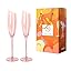 Amazon.com | Amo Leale Wedding Champagne Flute Set, 2 Glasses for Bride ...