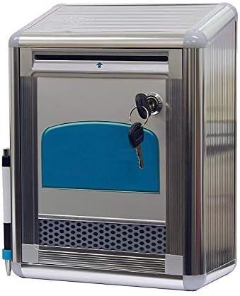 AURA PLAST Locking Mailbox Wall Mounted, Drop Box with Key Lock ...