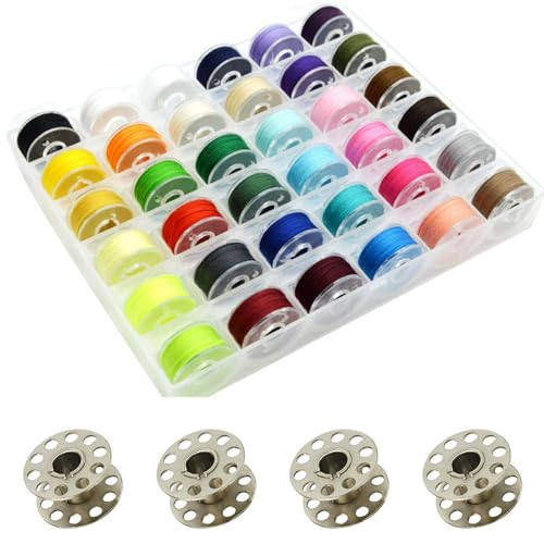 What is the difference between a metal and plastic bobbin of thread?