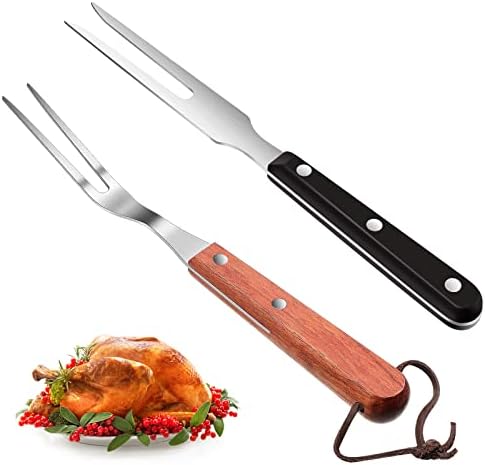 Amazon.com: Large Meat Fork, BuyGo Stainless Steel Grill Cooking Fork ...