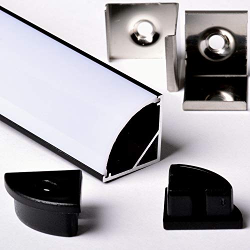 Perfiles para tiras LED negros | LED Moment