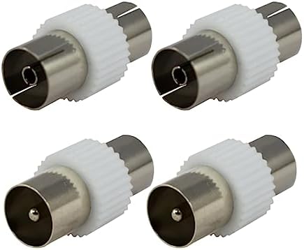 CableMountain Coaxial TV Aerial Connector | 24K Gold Plated Female to ...