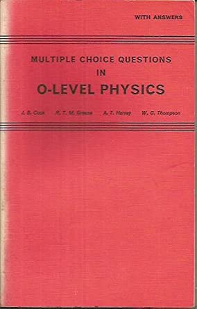 Multiple Choice Questions in Ordinary Level Physics: Amazon.co.uk: Cook ...