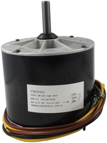 Amazon.com: Y7S623C835L Condenser Fan Motor 1/4 HP 208-230V 1100 RPM ...