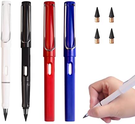 FANGZHE 8 PCS Inkless Pencils Eternal, Everlasting Pencil Replaceable ...