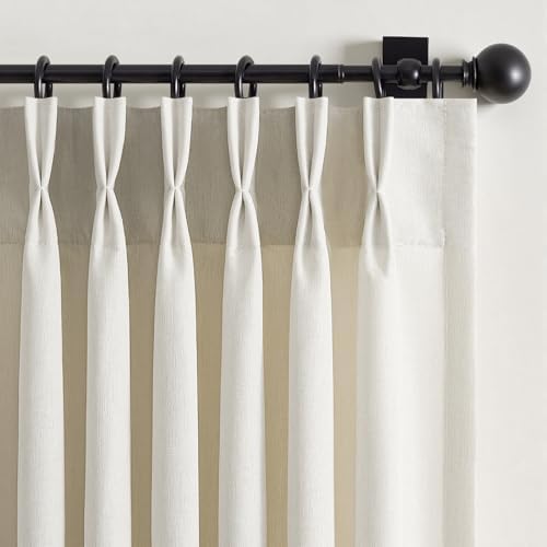 Amazon.com: Drapenova 102 Inch Curtains 2 Panels Set,Two Packs Pinch ...