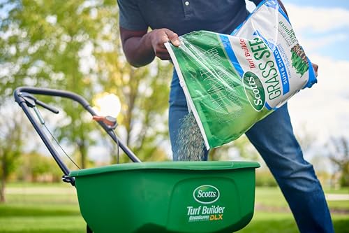 Scotts Turf Builder Grass Seed Sun and Shade Mix with Fertilizer and ...
