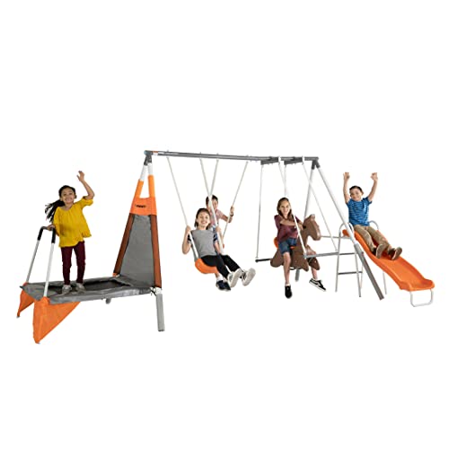 Best Swing Set with Trampoline and Slide Black Friday 2022 - Jusifying ...