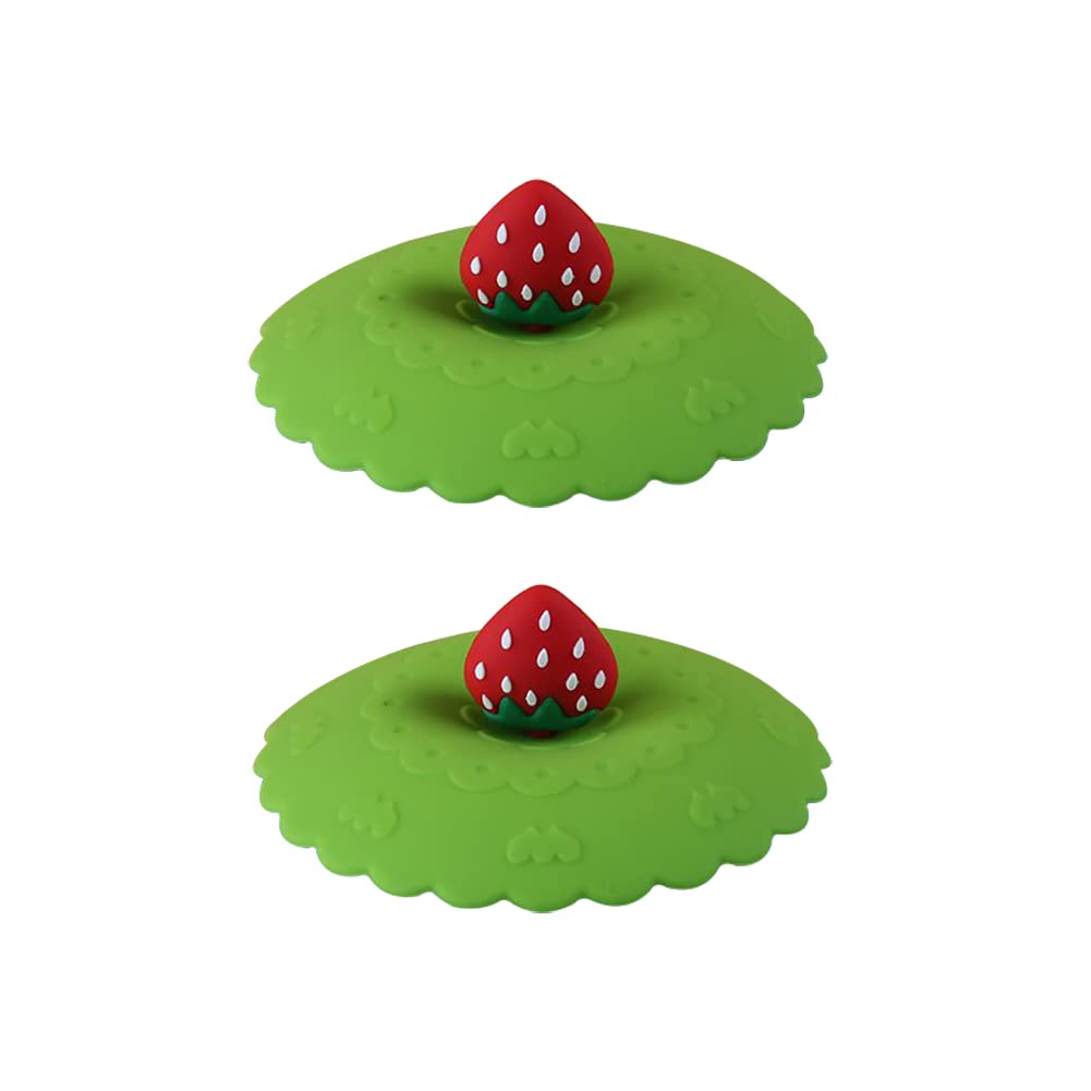 Amazon.com: 2 Pcs Silicone Cup Lids Cute Cup Covers Anti Dust Mug ...