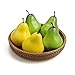 Amazon.com: Ikosora 6 Pcs Fake Pears, Artificial Yellow Pears Lifelike ...