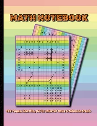 Amazon.com: Math Notebook: Composition Notebook with Colorful Rows ...
