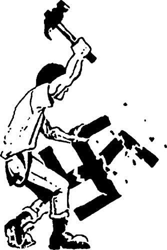 Amazon.com: Smash Fascism - Anti-Nazi Vinyl Decal Wall Laptop Bumper ...